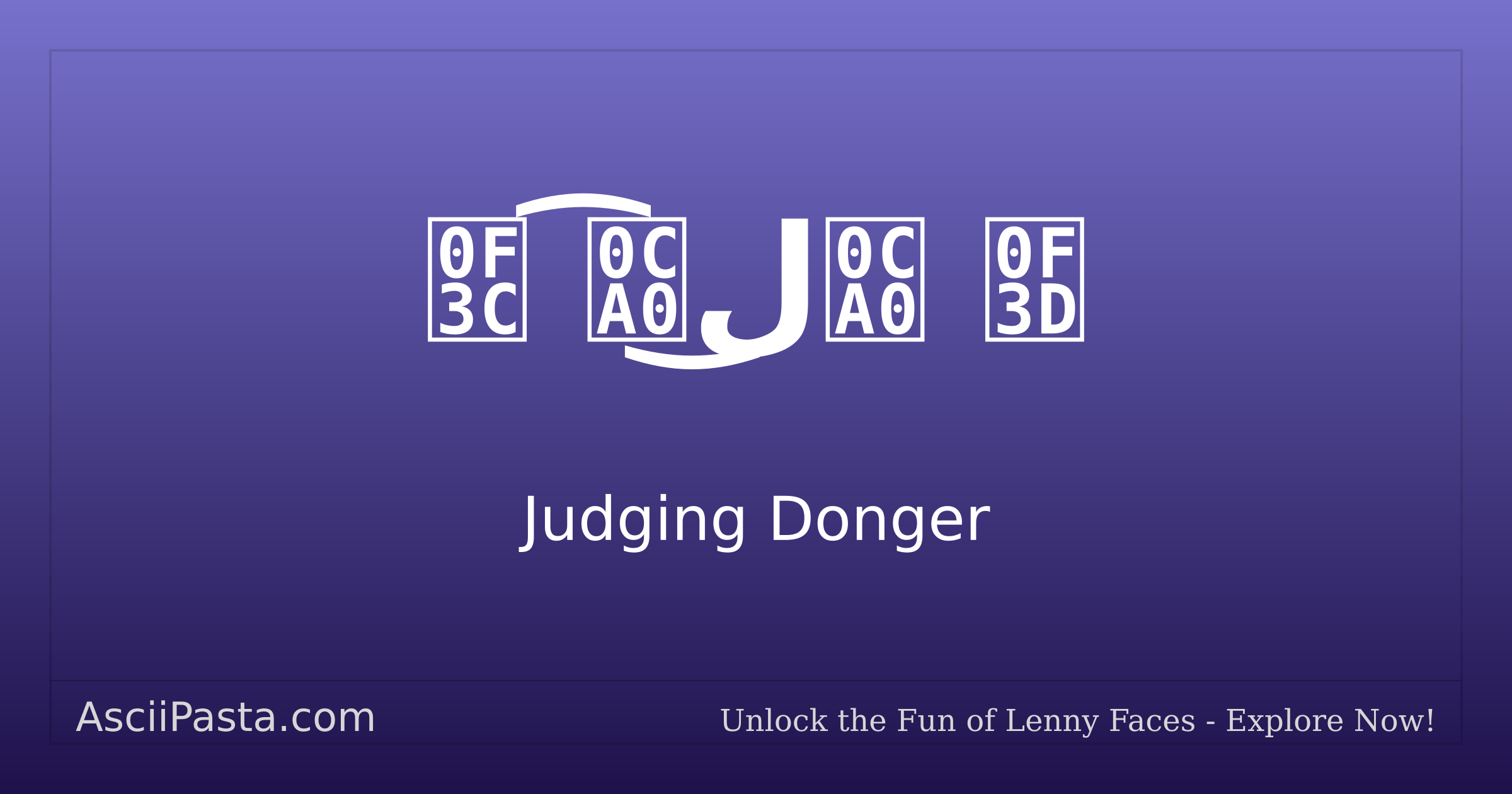 Ascii Pasta | Judging Donger Text Face ༼ ͡ಠل͜ಠ ༽ | Copy Dongers Emoticon