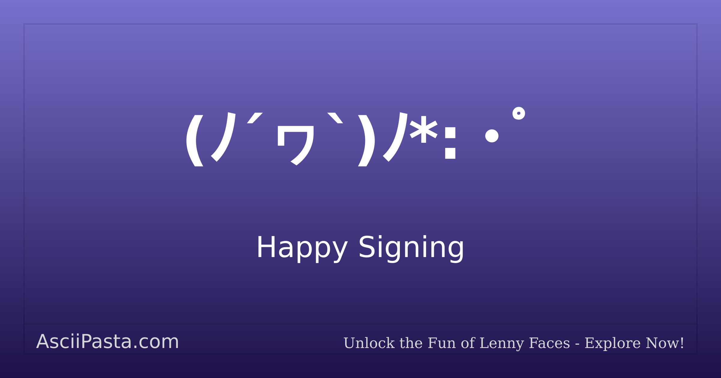 Ascii Pasta | Happy Signing Text Face (ﾉ´ヮ`)ﾉ*: ･ﾟ | Copy Embarrassed ...