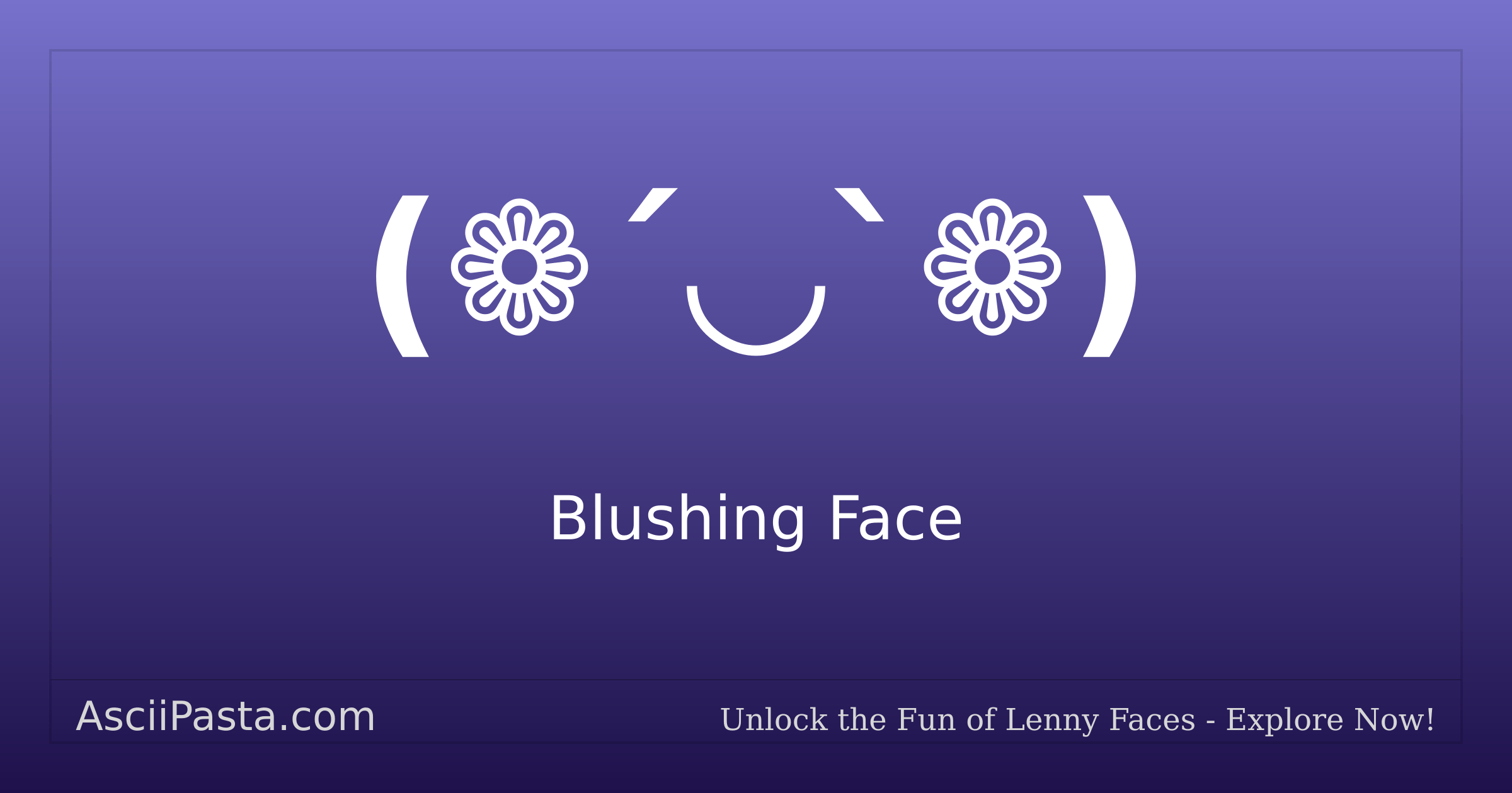 Ascii Pasta | Blushing Face Text Face ( ´ ` ) | Copy Flirting Emoticon