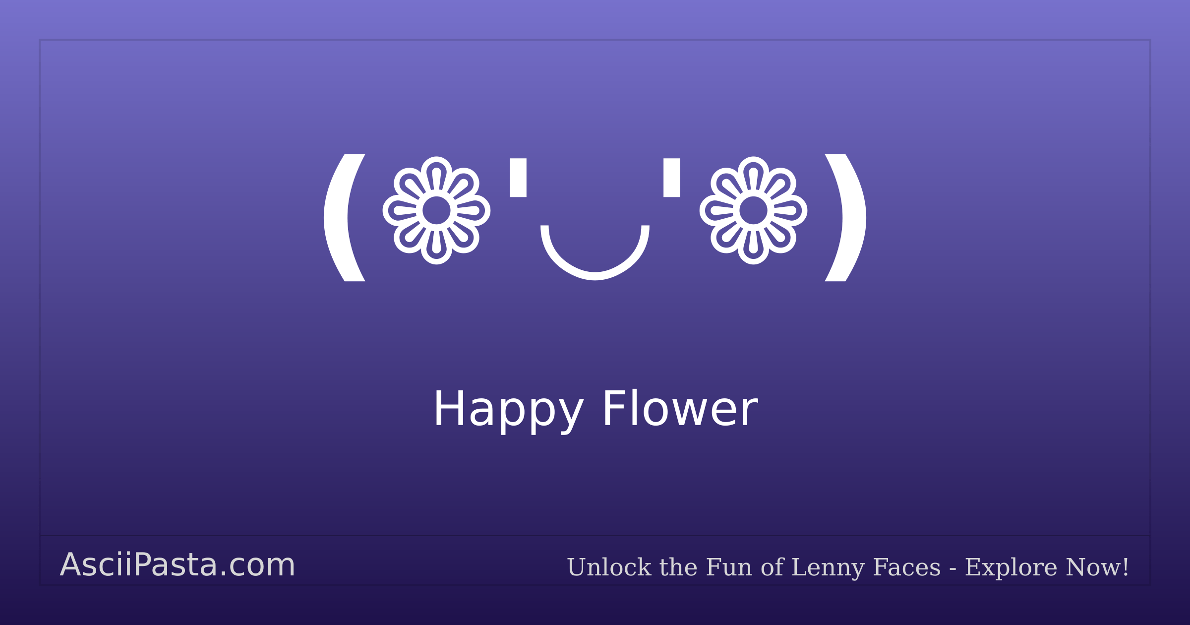 Ascii Pasta | Happy Flower Text Face ( ' ' ) | Copy Flowers Emoticon