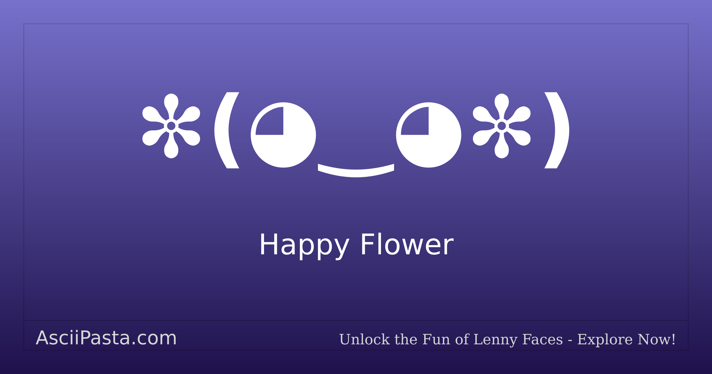 Ascii Pasta | Happy Flower Text Face ( ‿ ) | Copy Flowers Emoticon