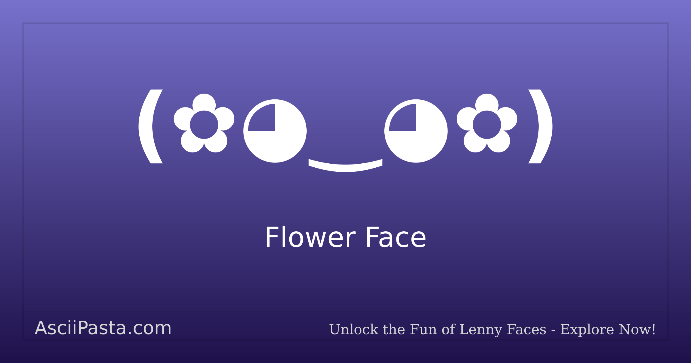 Ascii Pasta | Flower Face Text Face ( ‿ ) | Copy Happy Emoticon
