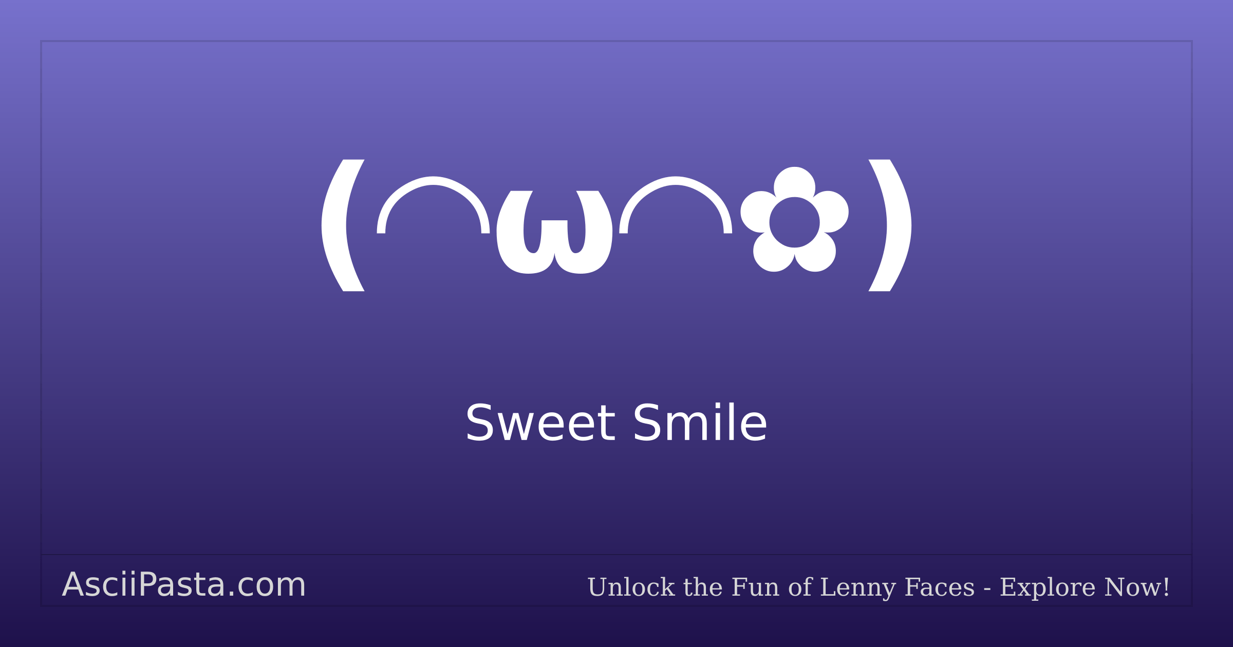 Ascii Pasta | Sweet Smile Text Face ( ω ) | Copy Happy Emoticon