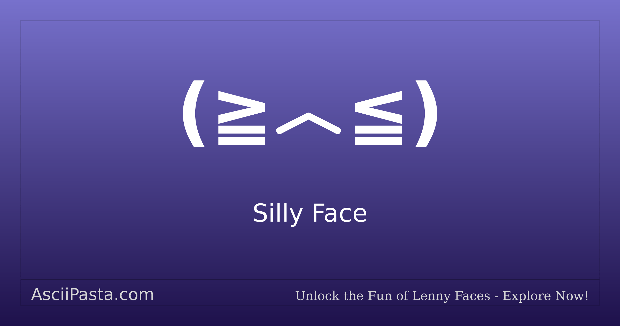 Ascii Pasta | Silly Face Text Face (≧︿≦) | Copy Laughing Emoticon