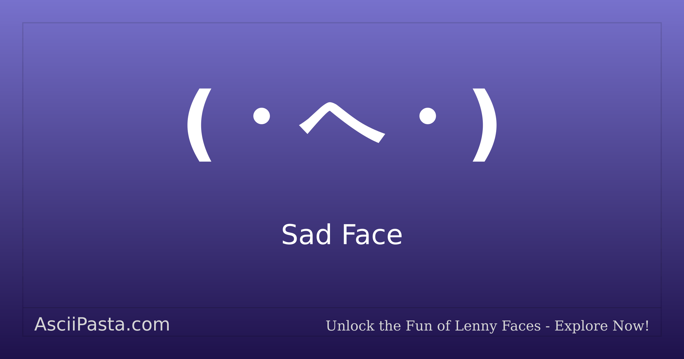 Ascii Pasta | Sad Face Text Face (・へ・) | Copy Nervous Emoticon