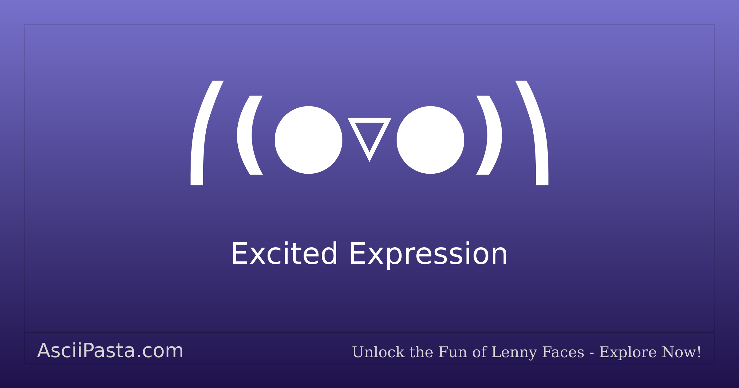 Ascii Pasta | Excited Expression Text Face ⎛( )⎞ | Copy Sunglasses Emoticon