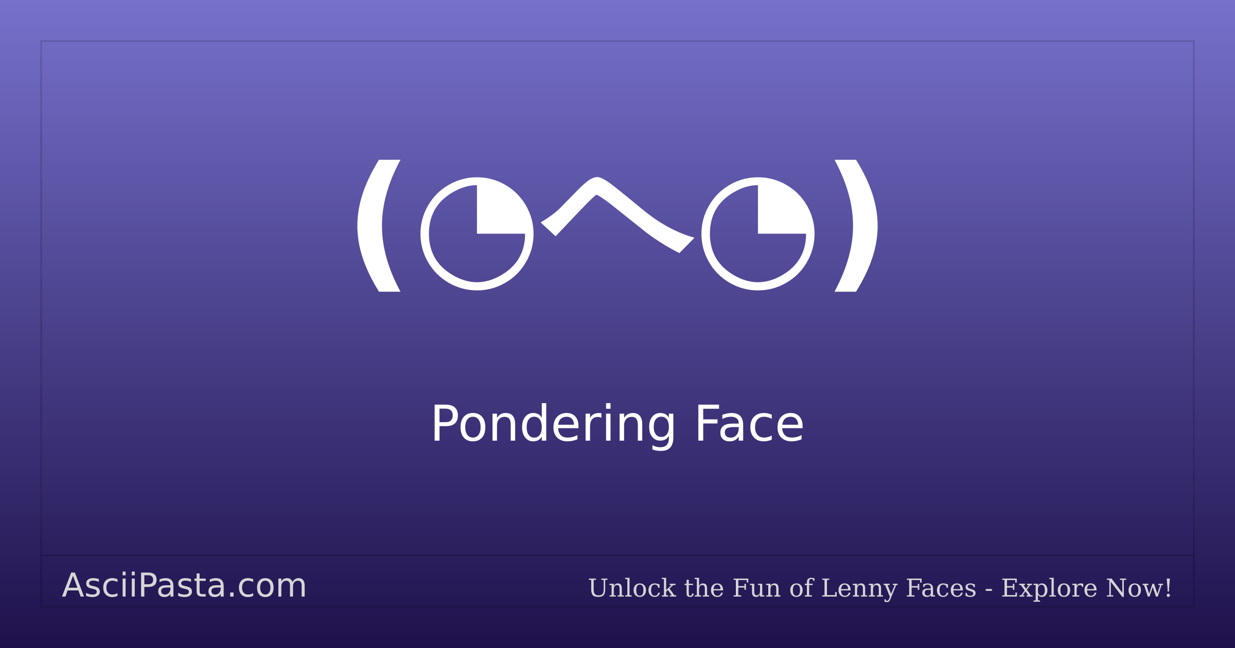 Ascii Pasta | Pondering Face Text Face ( ヘ ) | Copy Thinking Emoticon