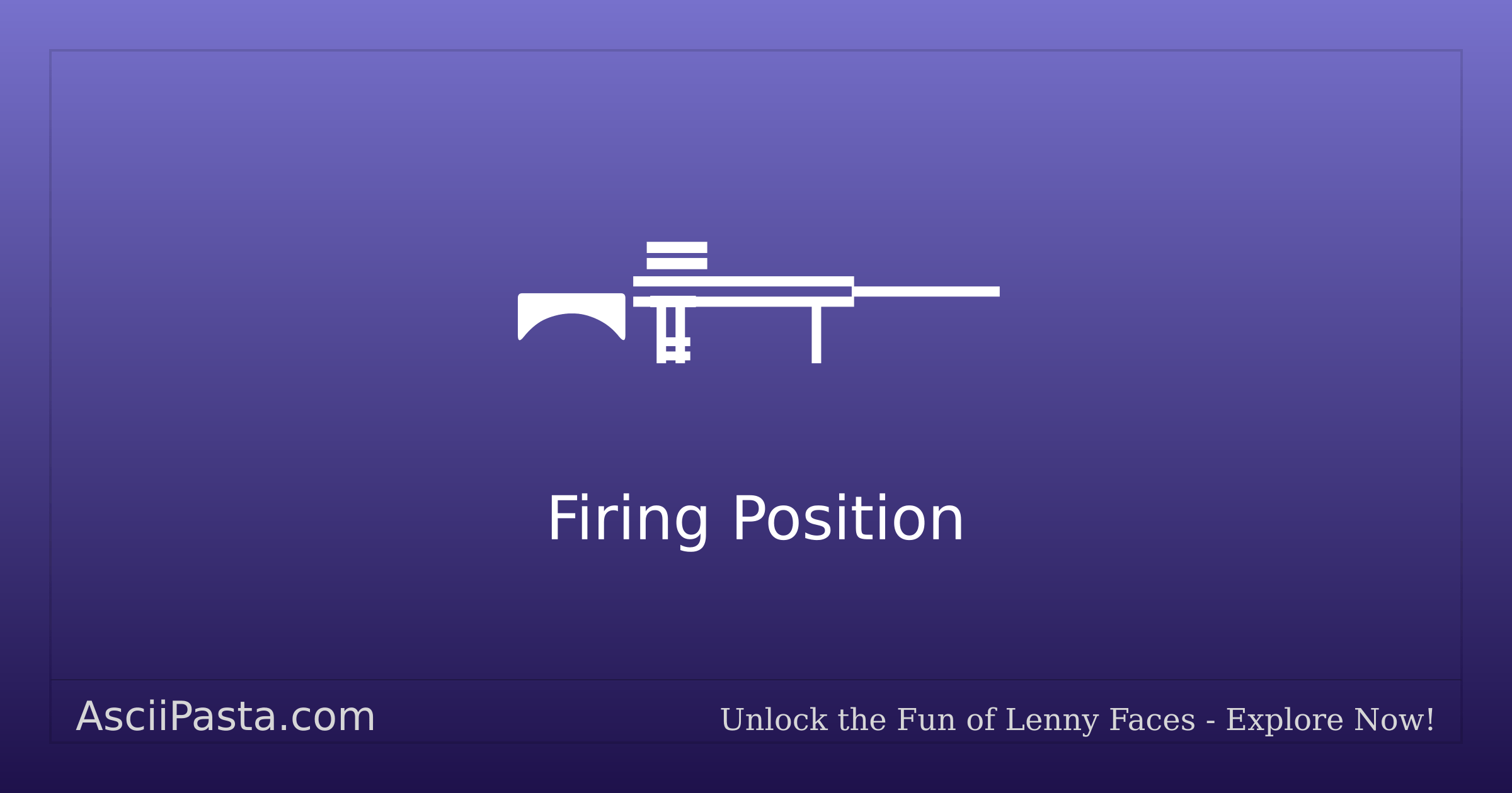 Ascii Pasta | Firing Position Text Face ︻╦̵̵͇̿̿̿̿═╤── | Copy Weapons ...