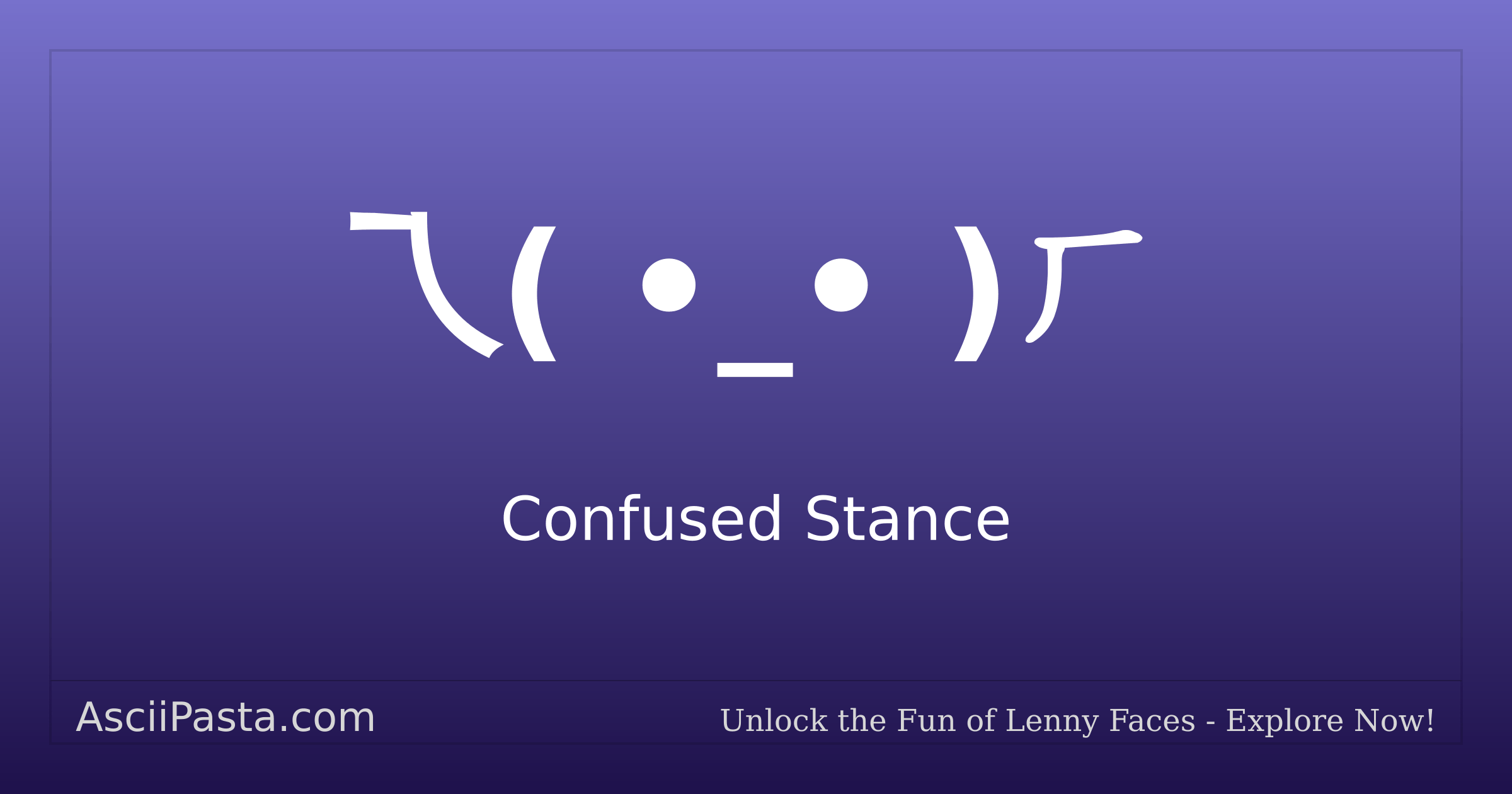 Ascii Pasta | Confused Stance Text Face 乁( •_• )ㄏ | Copy Weapons Emoticon