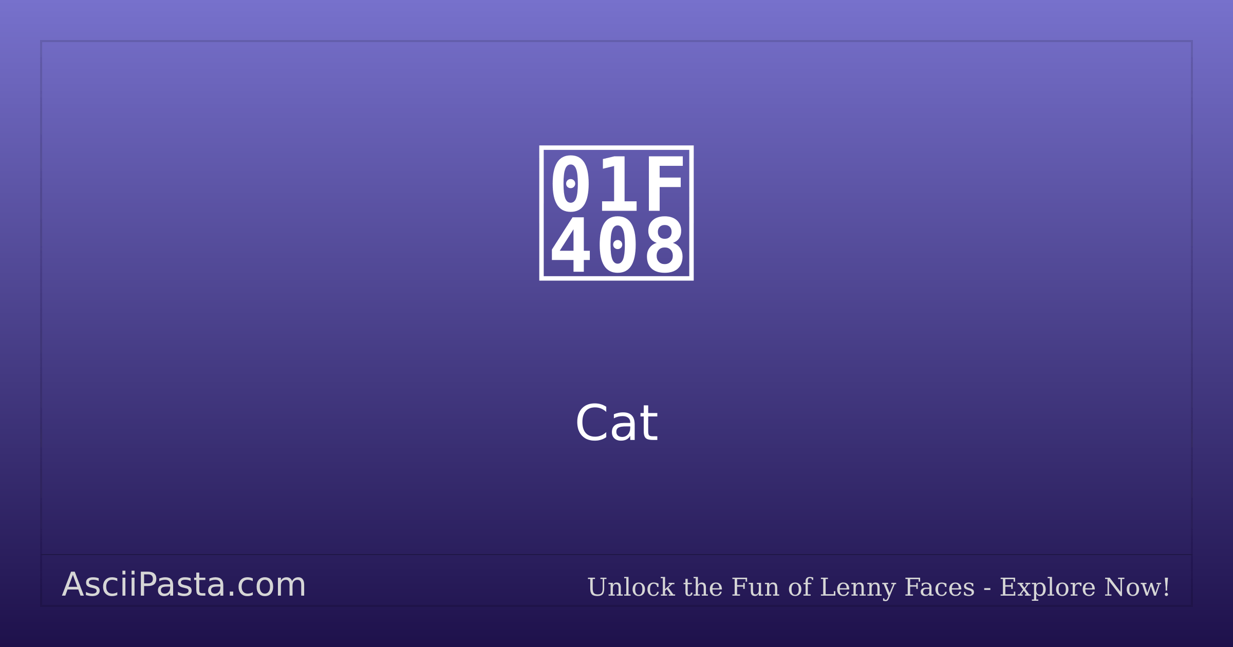 Ascii Pasta | Cat Text Face 🐈 | Copy Cats Emoticon