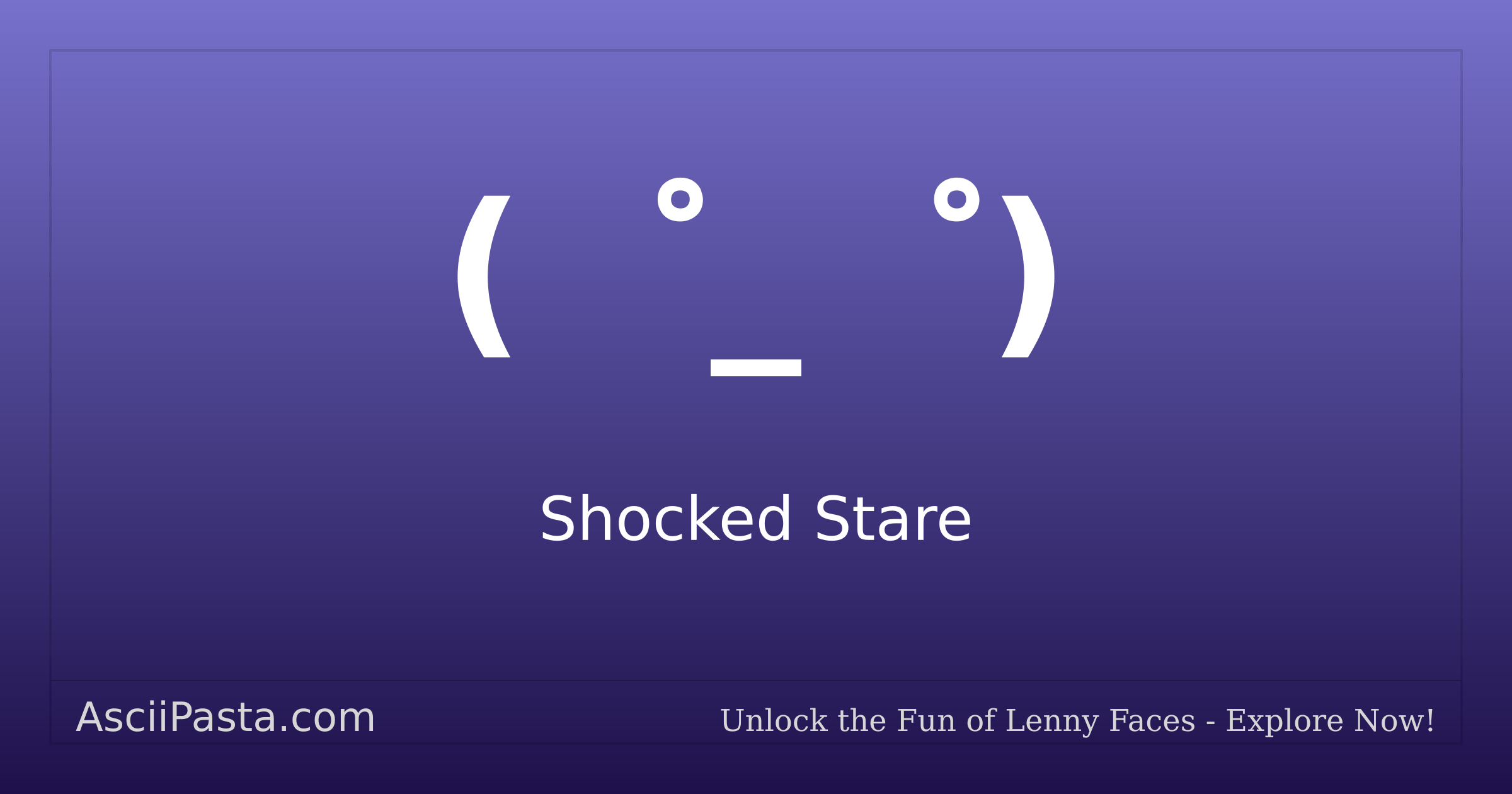 Ascii Pasta | Shocked Stare Text Face (゜_゜) | Copy Confused Emoticon
