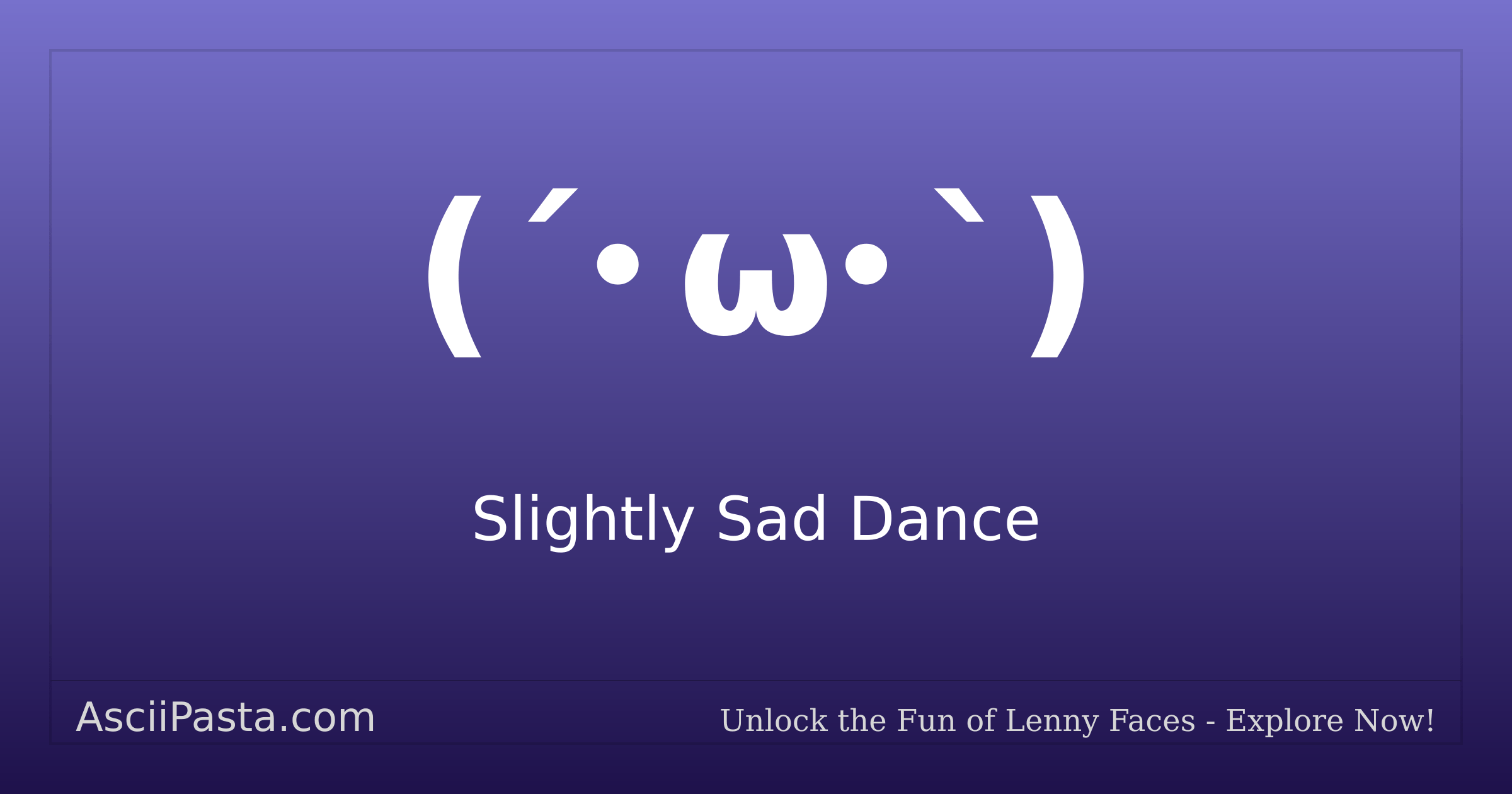 Ascii Pasta | Slightly Sad Dance Text Face (´･ω･`) | Copy Dancing Emoticon